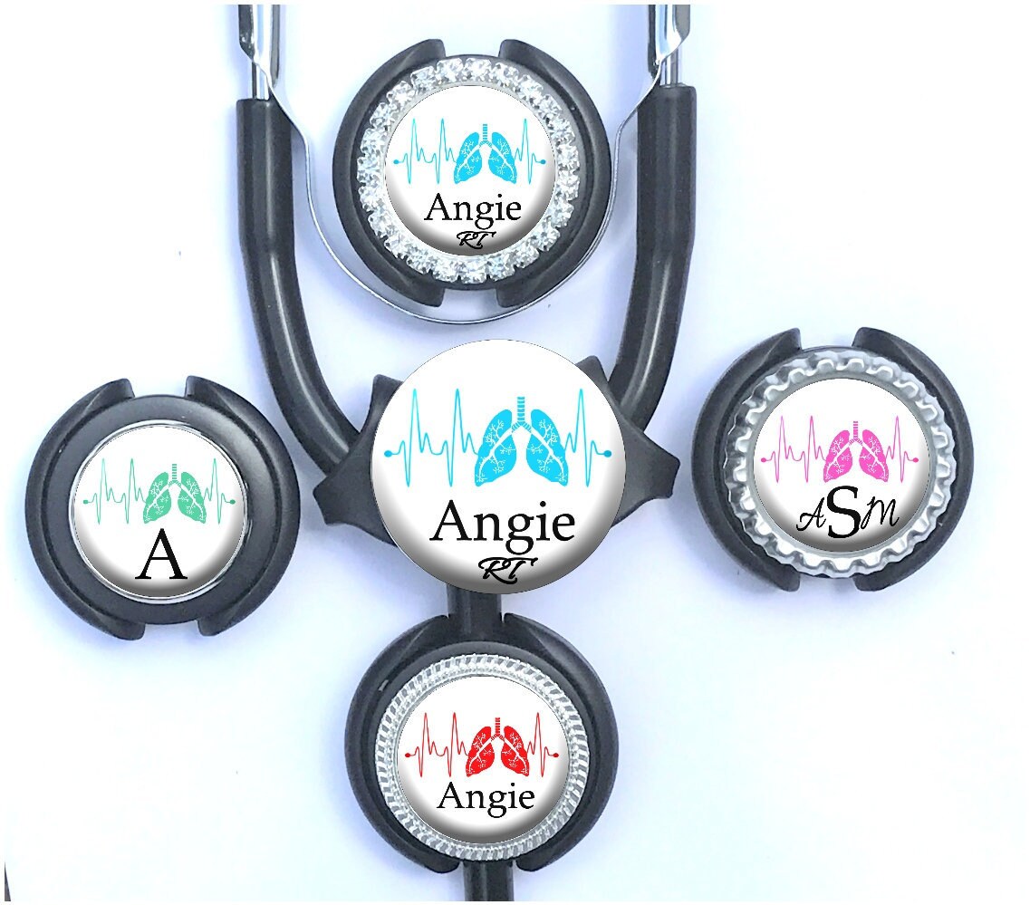 Personalized Stethoscope ID Tag Respiratory Therapy Lungs | Etsy