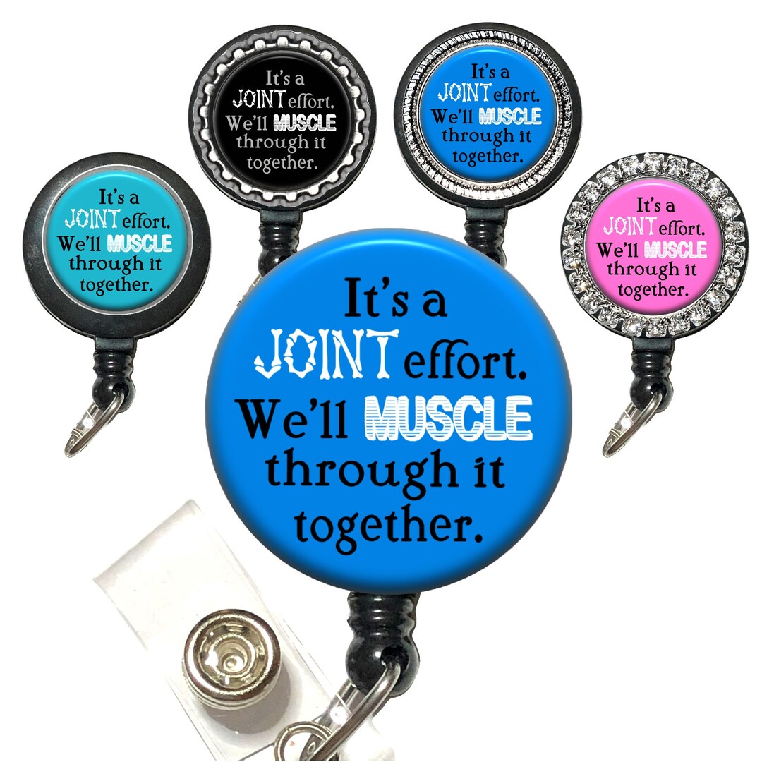 Physical Therapist Funny Retractable ID Badge Holder in 10 - Etsy