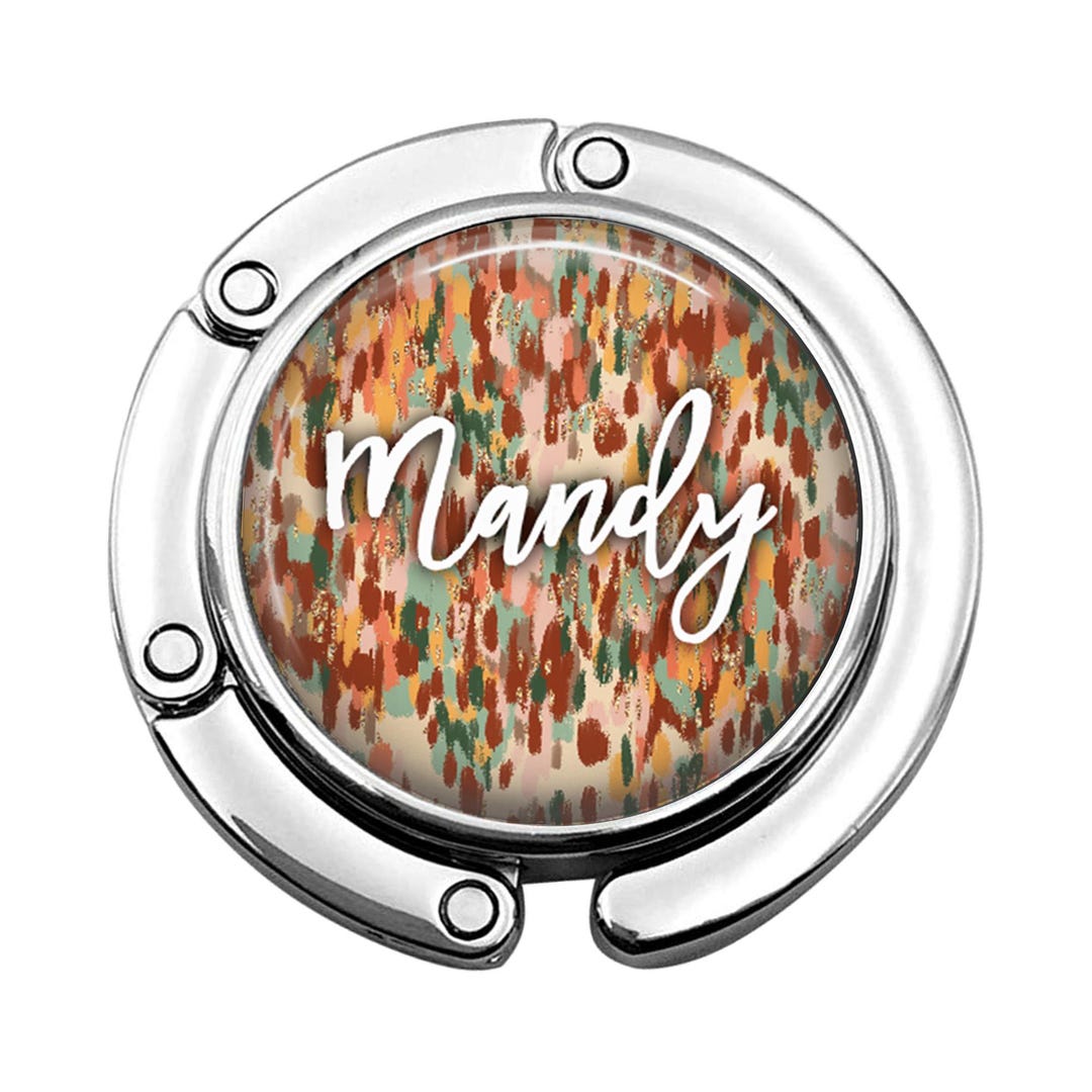 Custom Autumn Foldable Purse Hook - Personalized Purse Hanger With Name ...