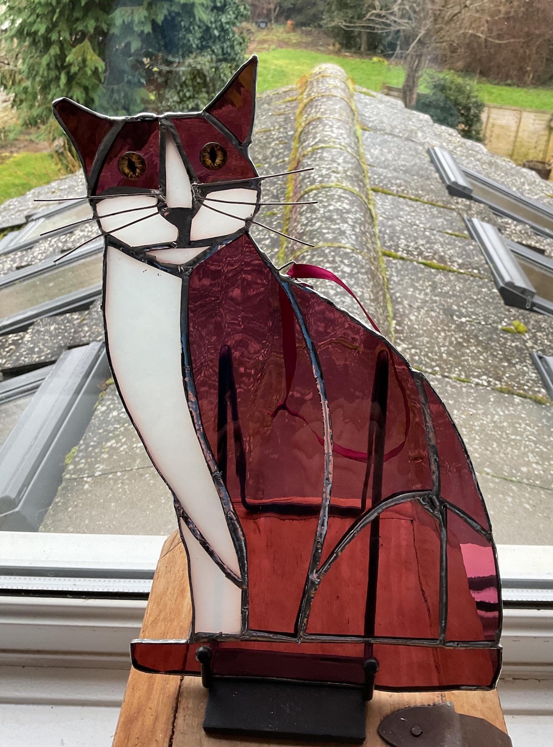 Purple Mike Cat Window, Wall, Free Standing, Decor, Ornament, Sun ...