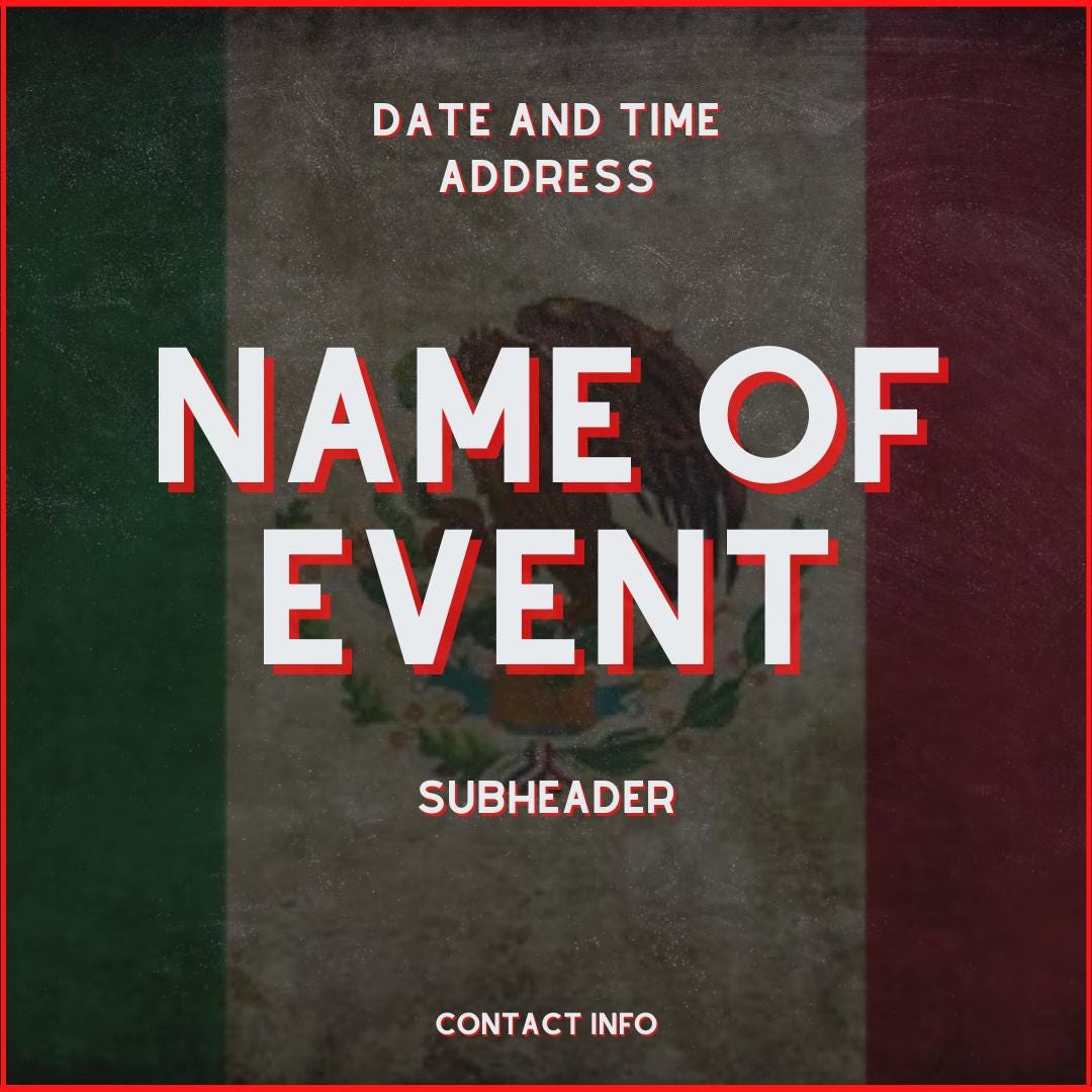 Customizable Mexican Invitation Template | Editable Template Design ...