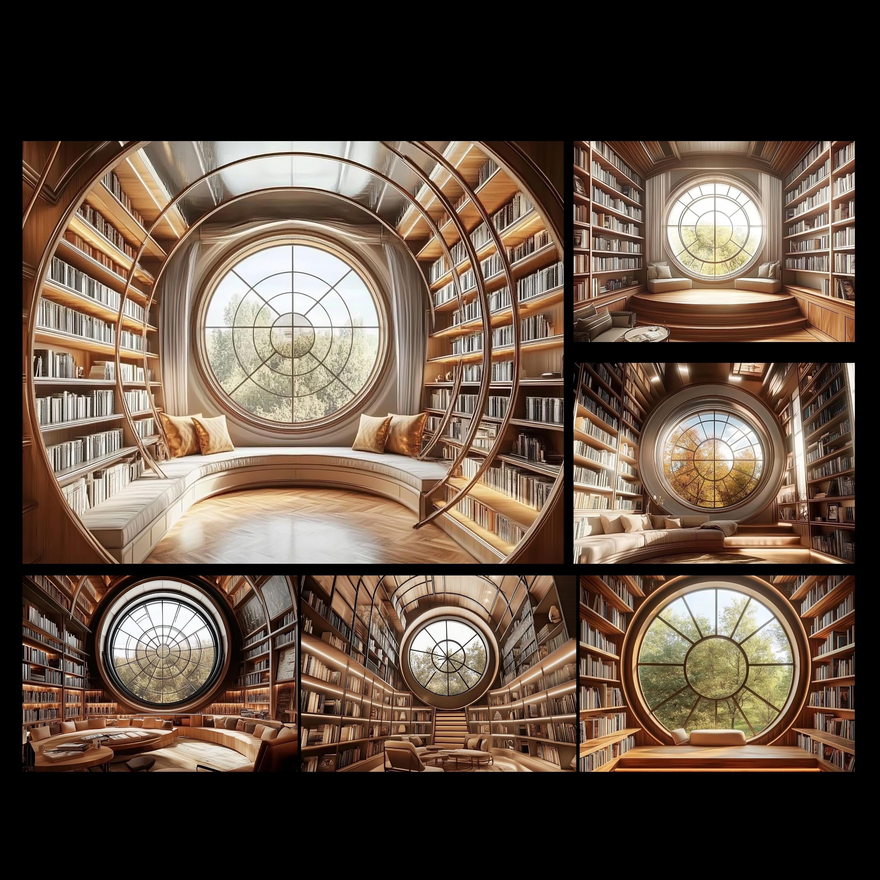 36 Library Backdrops, Backdrops for Corporate Portrait Photo, Zoom ...