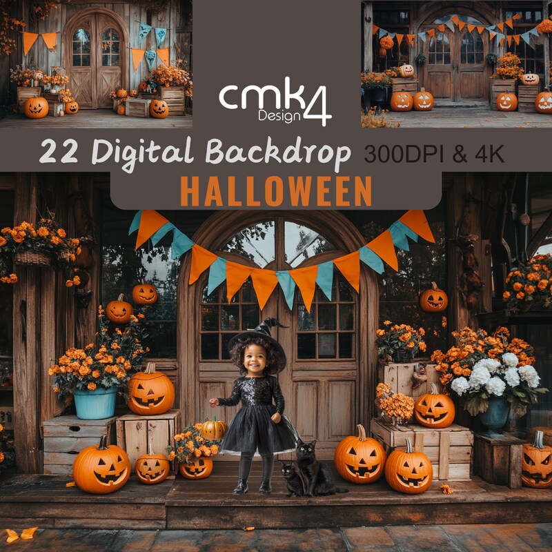 Halloween Photo Backdrop - Etsy