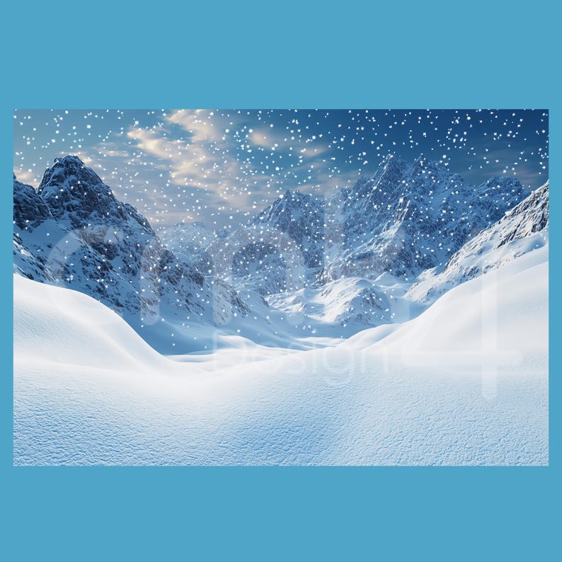 50 Winter Snow Backdrop - Digital Winter Photography Backgrounds, Cold ...