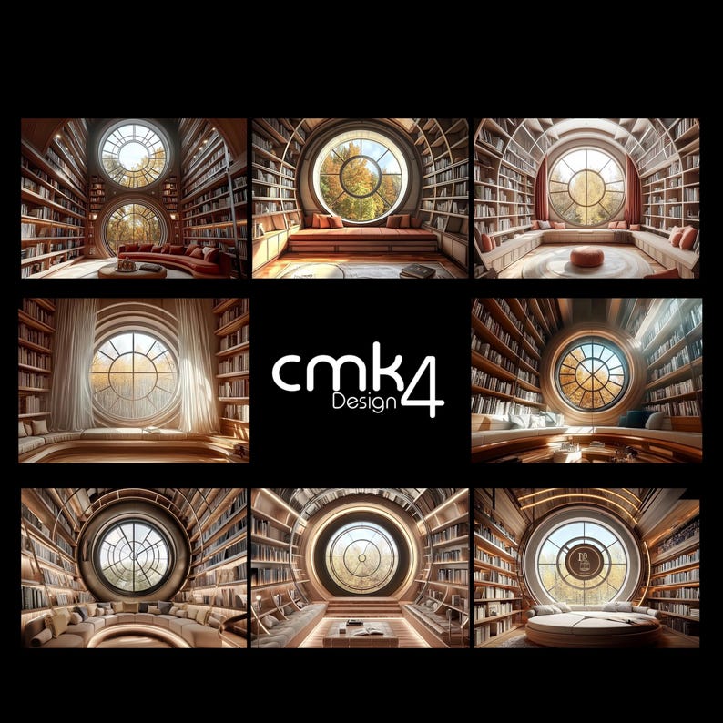 36 Library Backdrops, Backdrops for Corporate Portrait Photo, Zoom ...