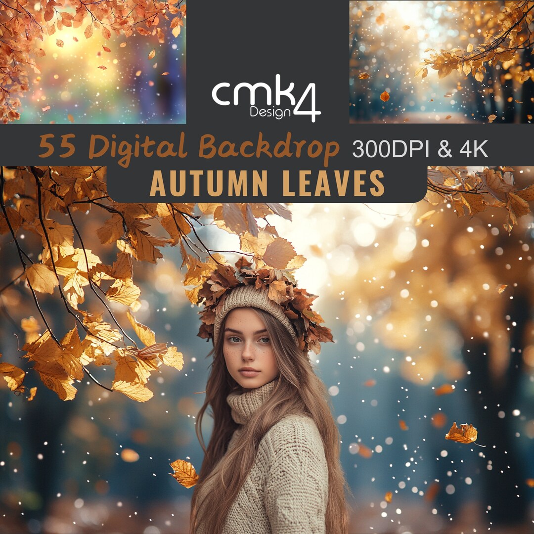 Autumn Photography Backdrop: Warm Fall Colors (digital Backdrop) - Etsy