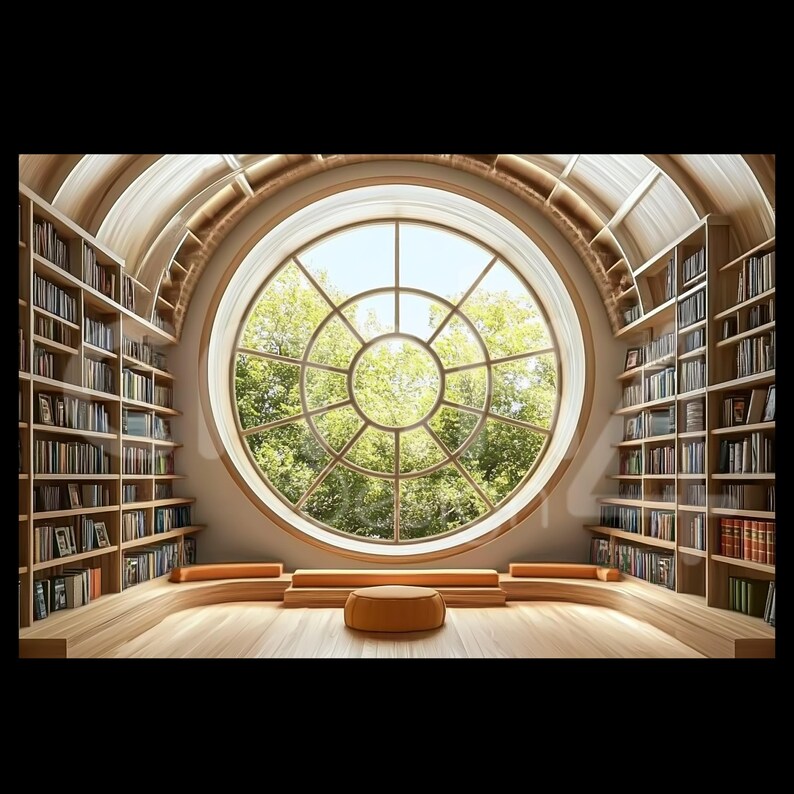 36 Library Backdrops, Backdrops for Corporate Portrait Photo, Zoom ...