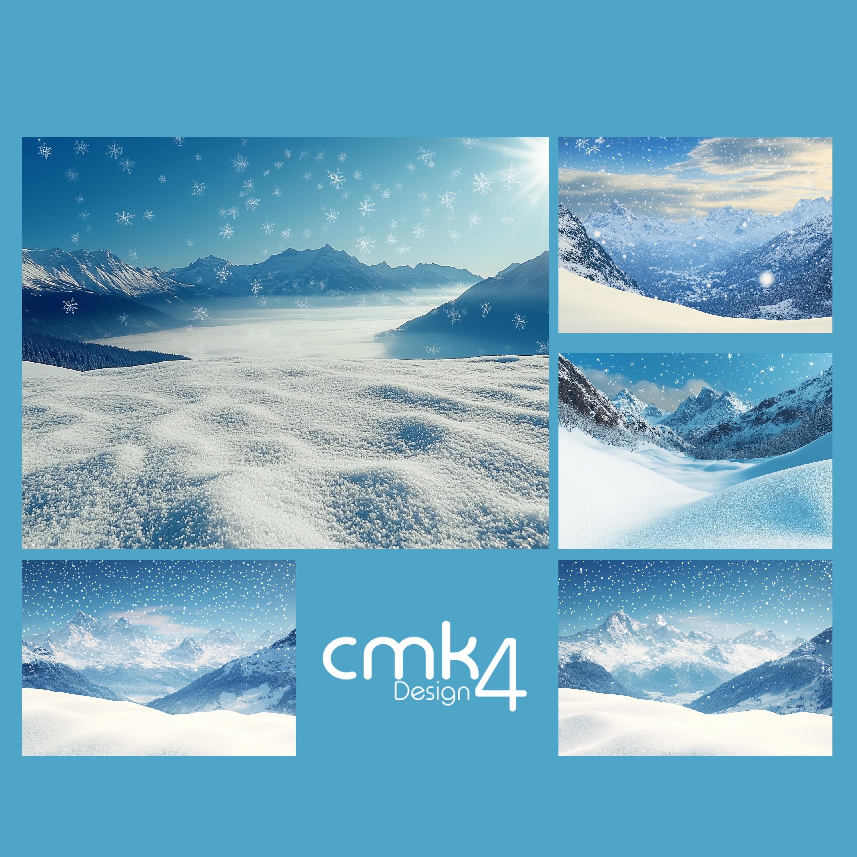 50 Winter Snow Backdrop - Digital Winter Photography Backgrounds, Cold ...