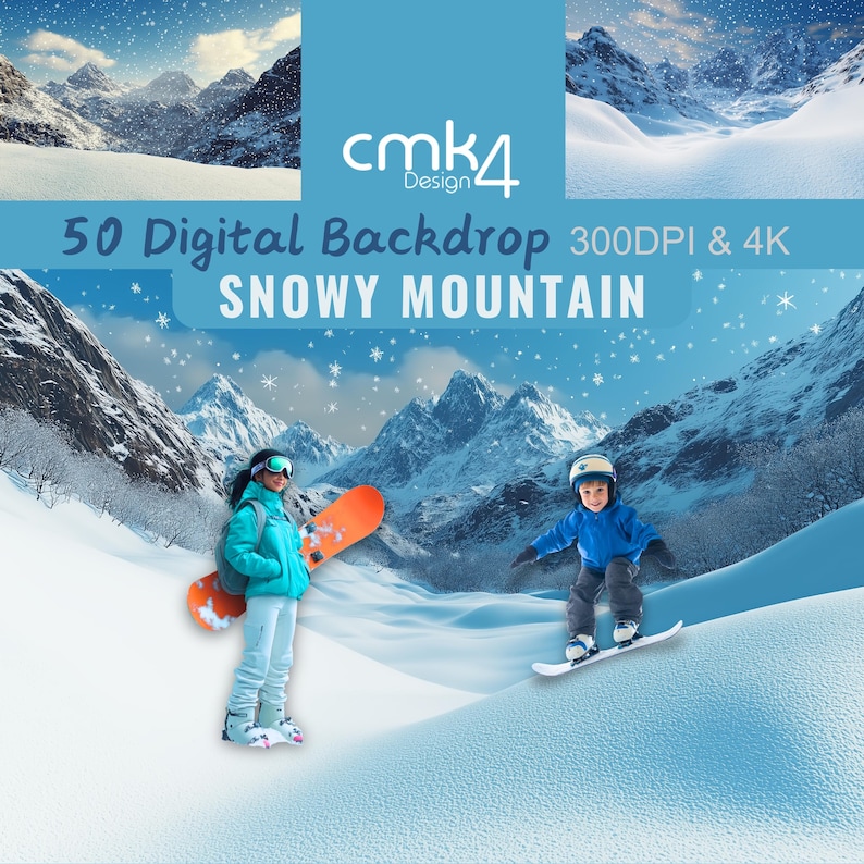 50 Winter Snow Backdrop - Digital Winter Photography Backgrounds, Cold ...