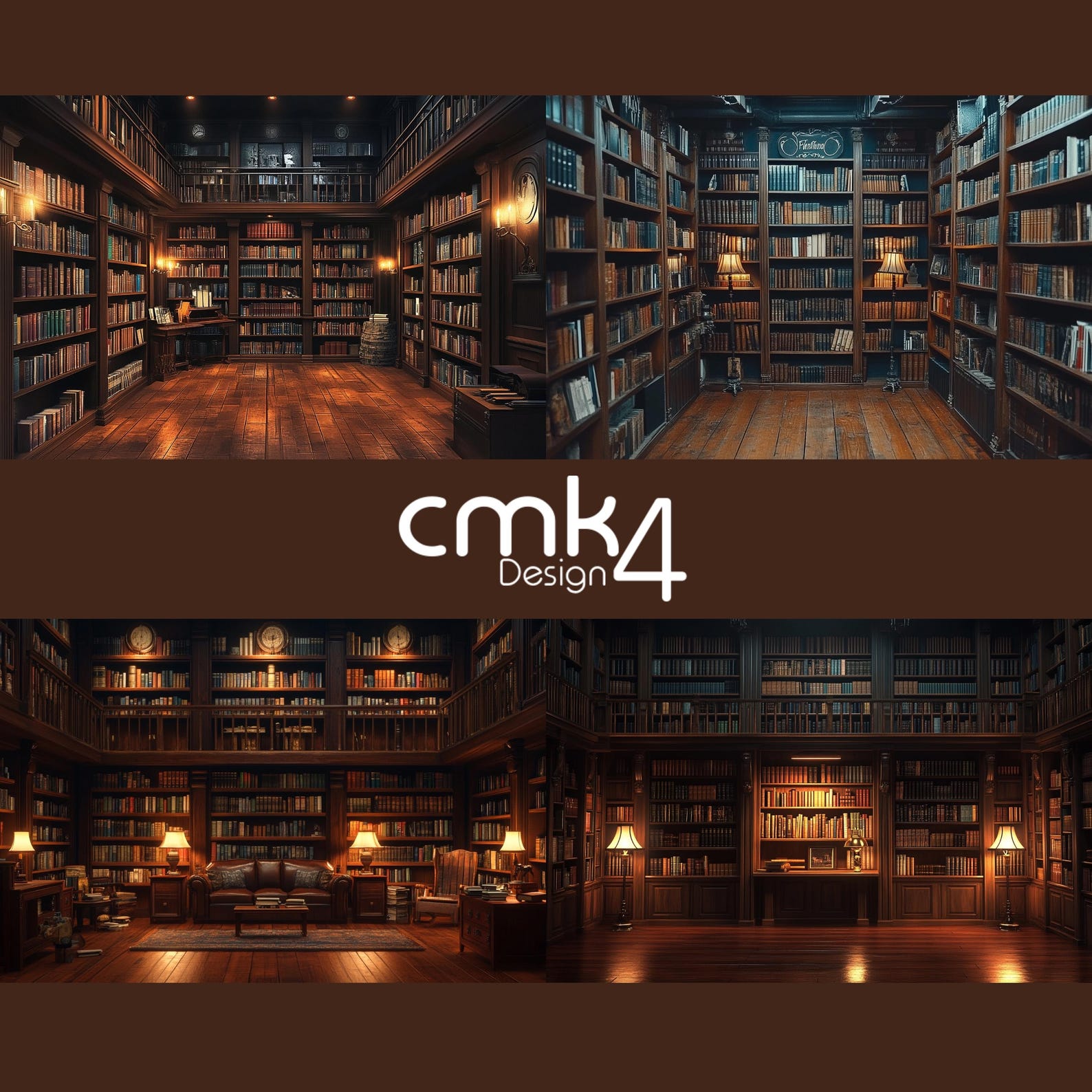 34 Library Backdrops, Backdrops for Corporate Portrait Photo, Zoom ...