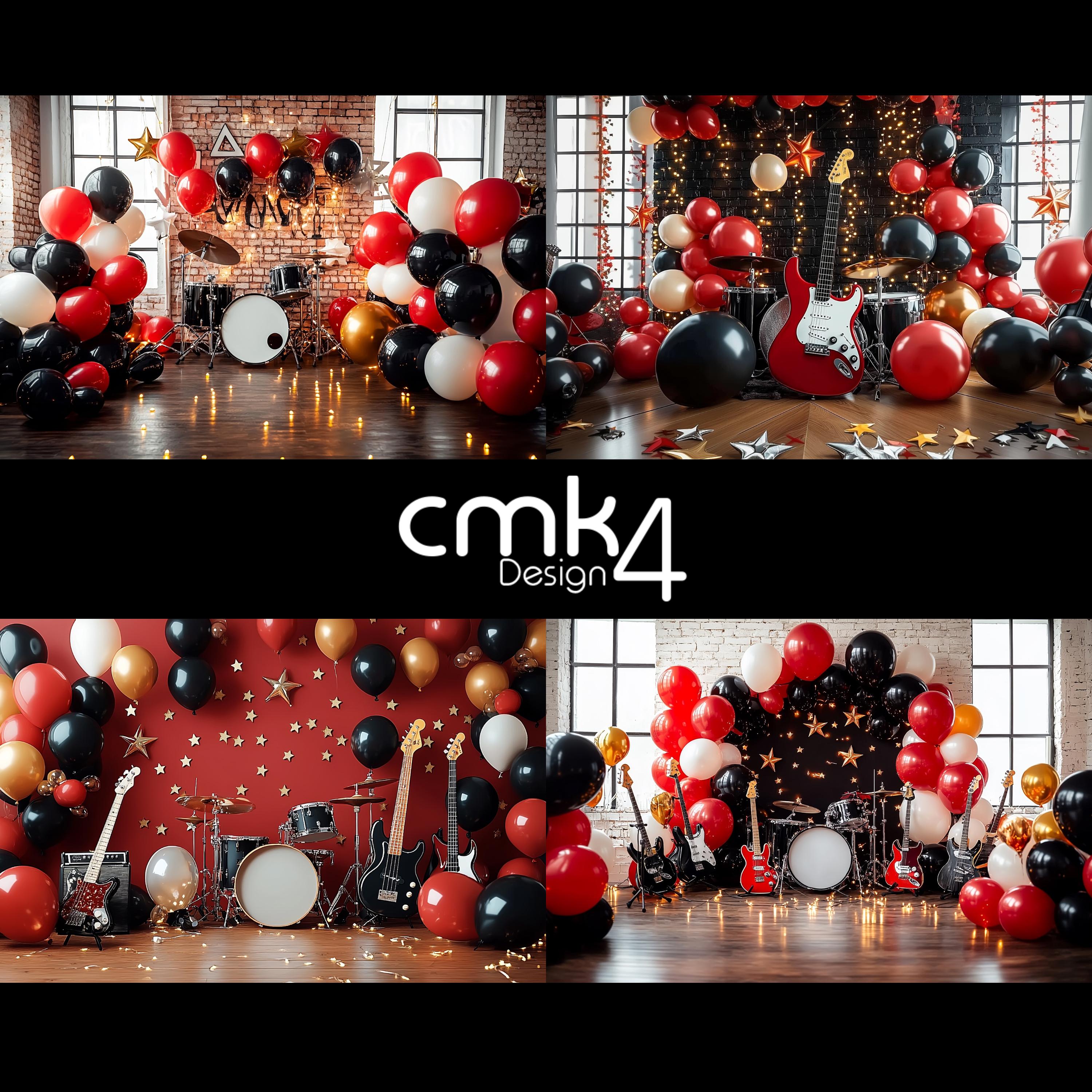 40 Music Themed Birthday Backdrop | Vibrant Party Decor for Sweet ...