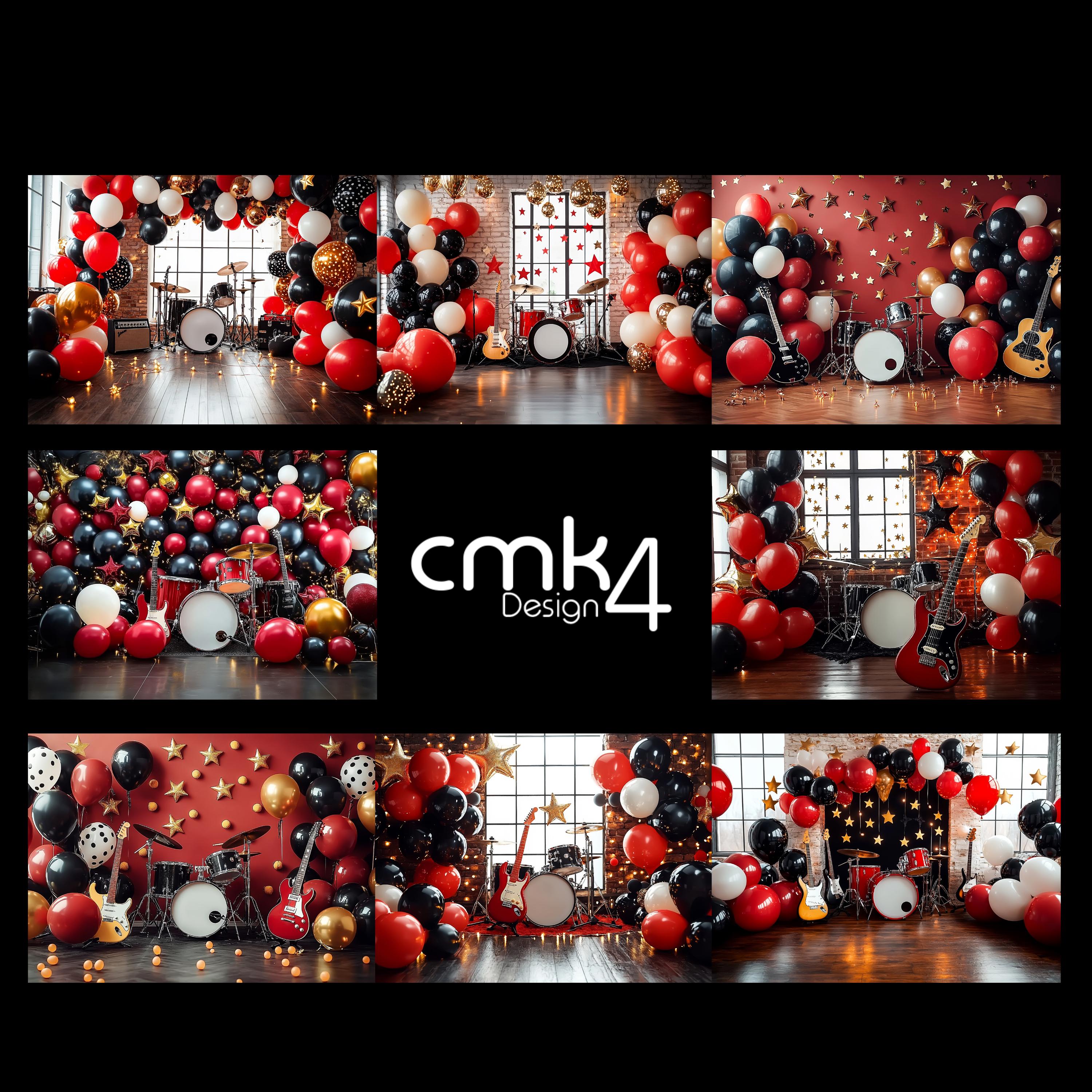 40 Music Themed Birthday Backdrop | Vibrant Party Decor for Sweet ...
