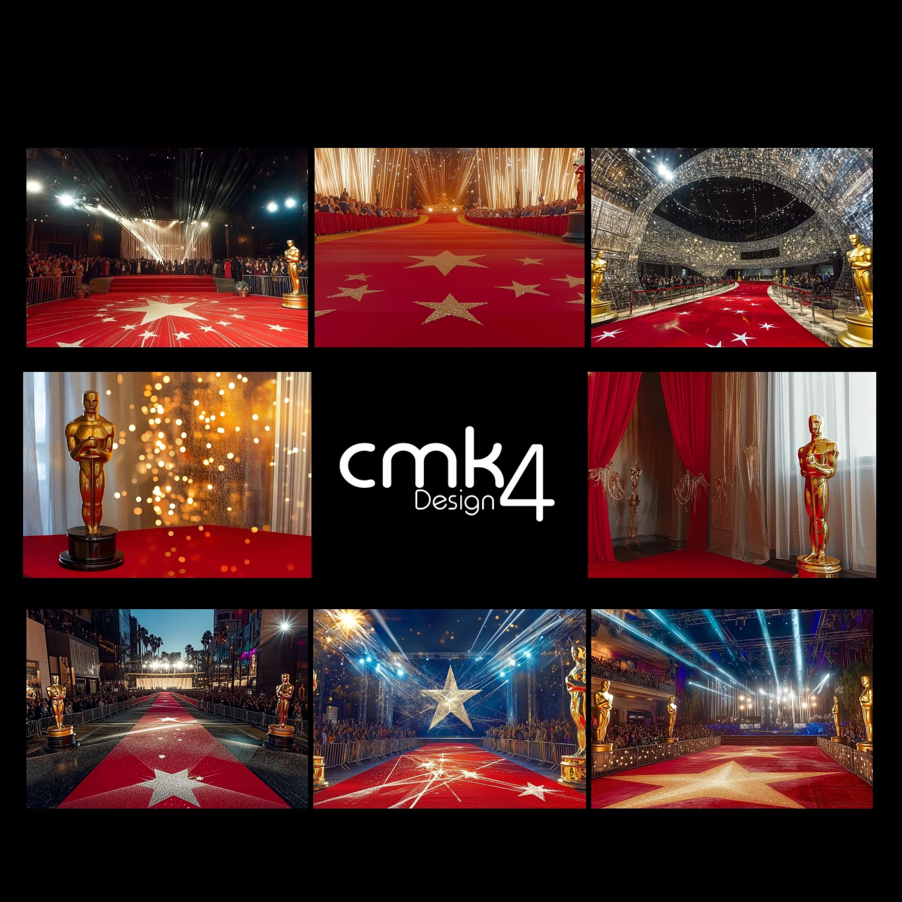 100 Oscar Ceremony Red Carpet Photo Backdrop - Hollywood Style Party ...