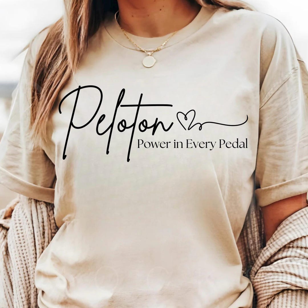 Peloton Lover T-shirt, Motivational Cotton Tee for Peloton Lovers ...