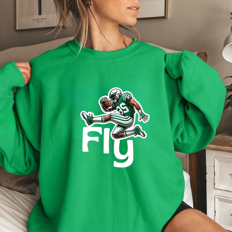 Fly Saquon Barkley Hurdle Backwards Sweatshirt Crewneck T-shirt Unisex ...