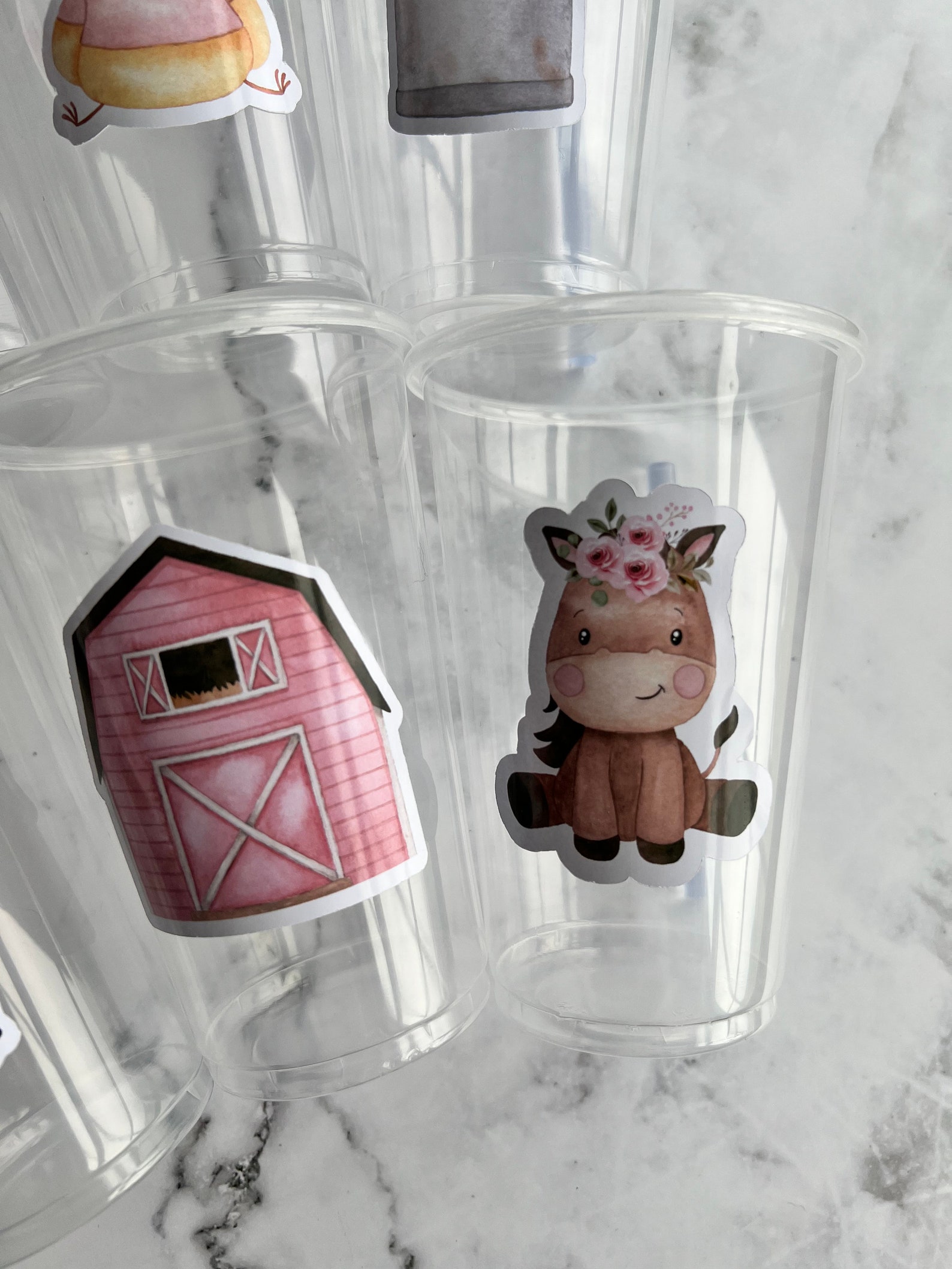 Disposable Farm Party Cups- Farm Cups Animals Farm Birthday Farm Baby ...