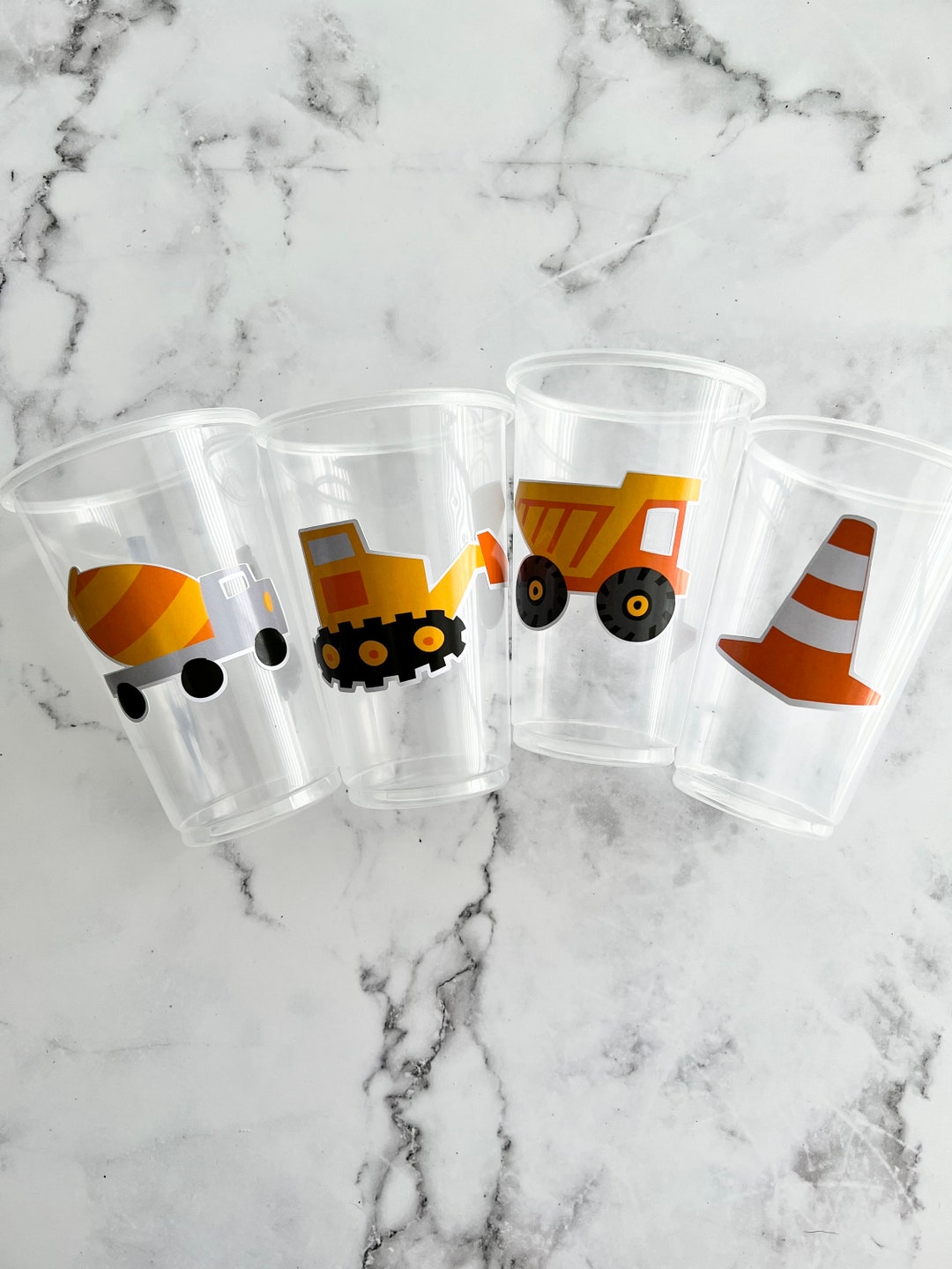 Disposable Construction Party Cups- Construction Cups Construction ...
