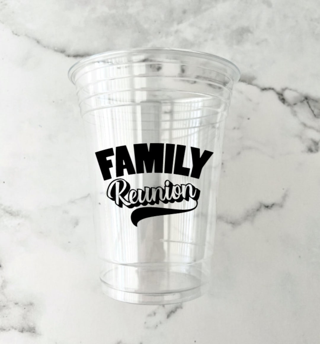 Family Reunion Party Cups- Pool Party Cookout Cups - Etsy