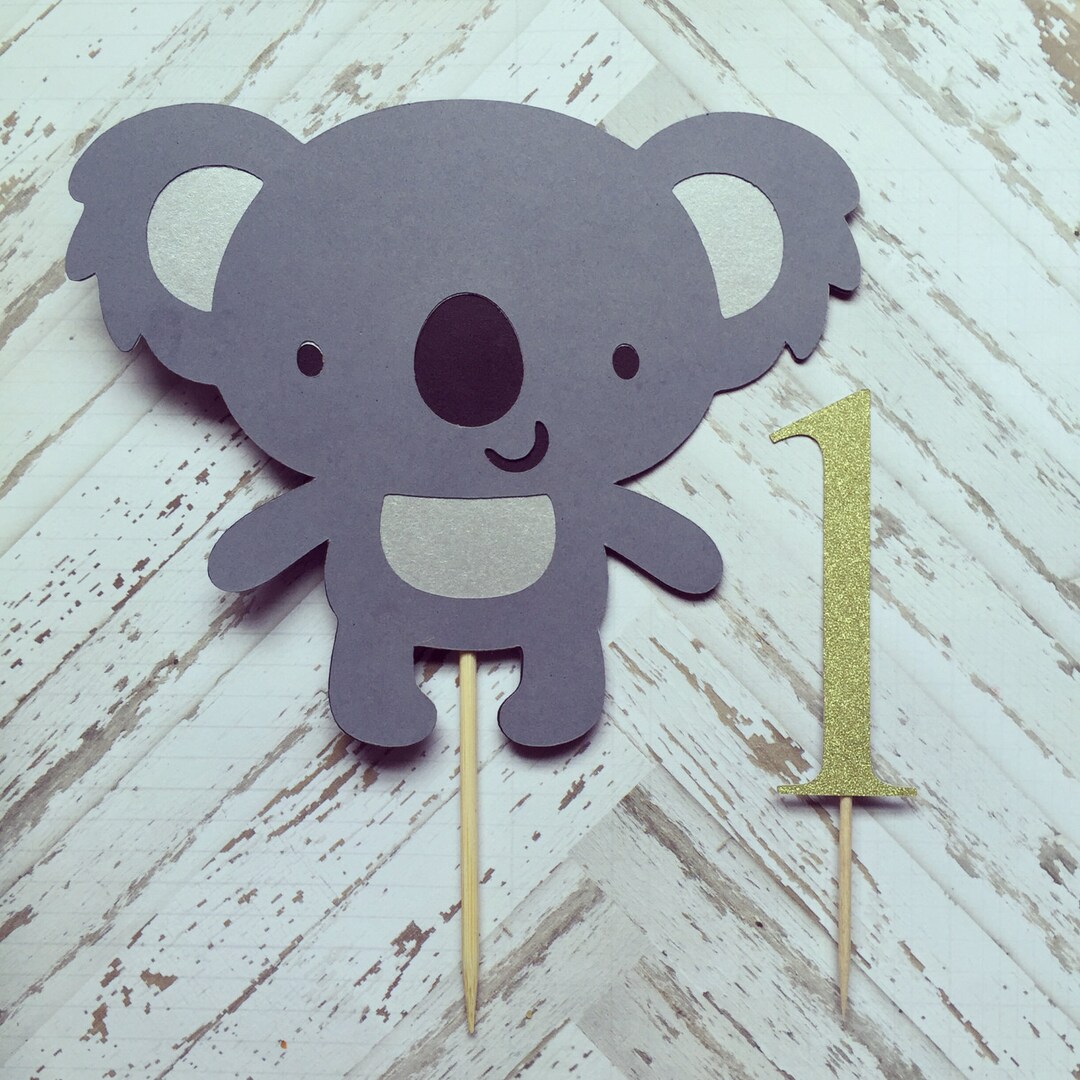 Koala Bear Cake Topper- Smash Cake, First Birthday - Etsy