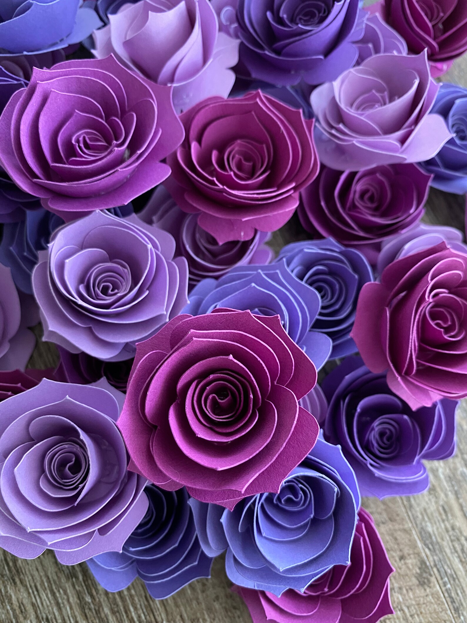 20 Pcs Rolled Roses - Etsy