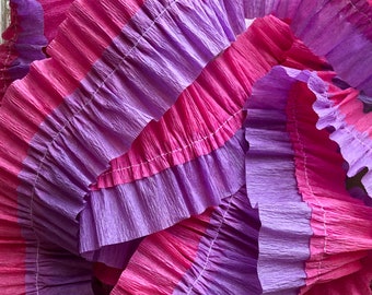 Ruffled Crepe Paper Streamers Party Decorations - Etsy