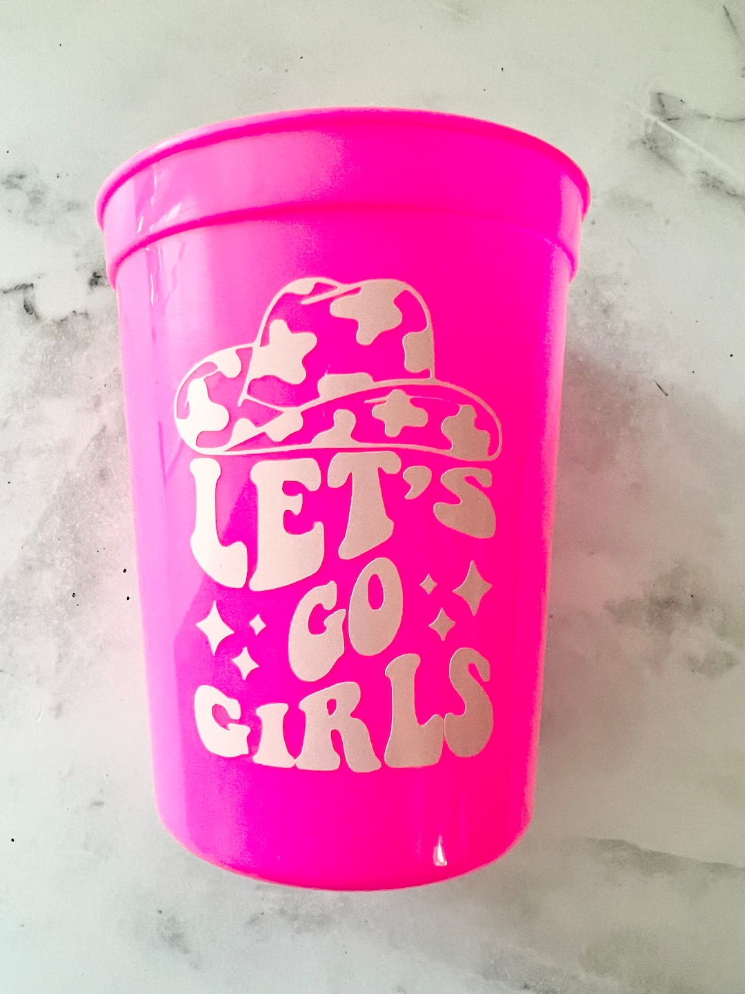 Lets Go Girls Party Cups Stadium Cups 16oz Reusable Party Favors - Etsy