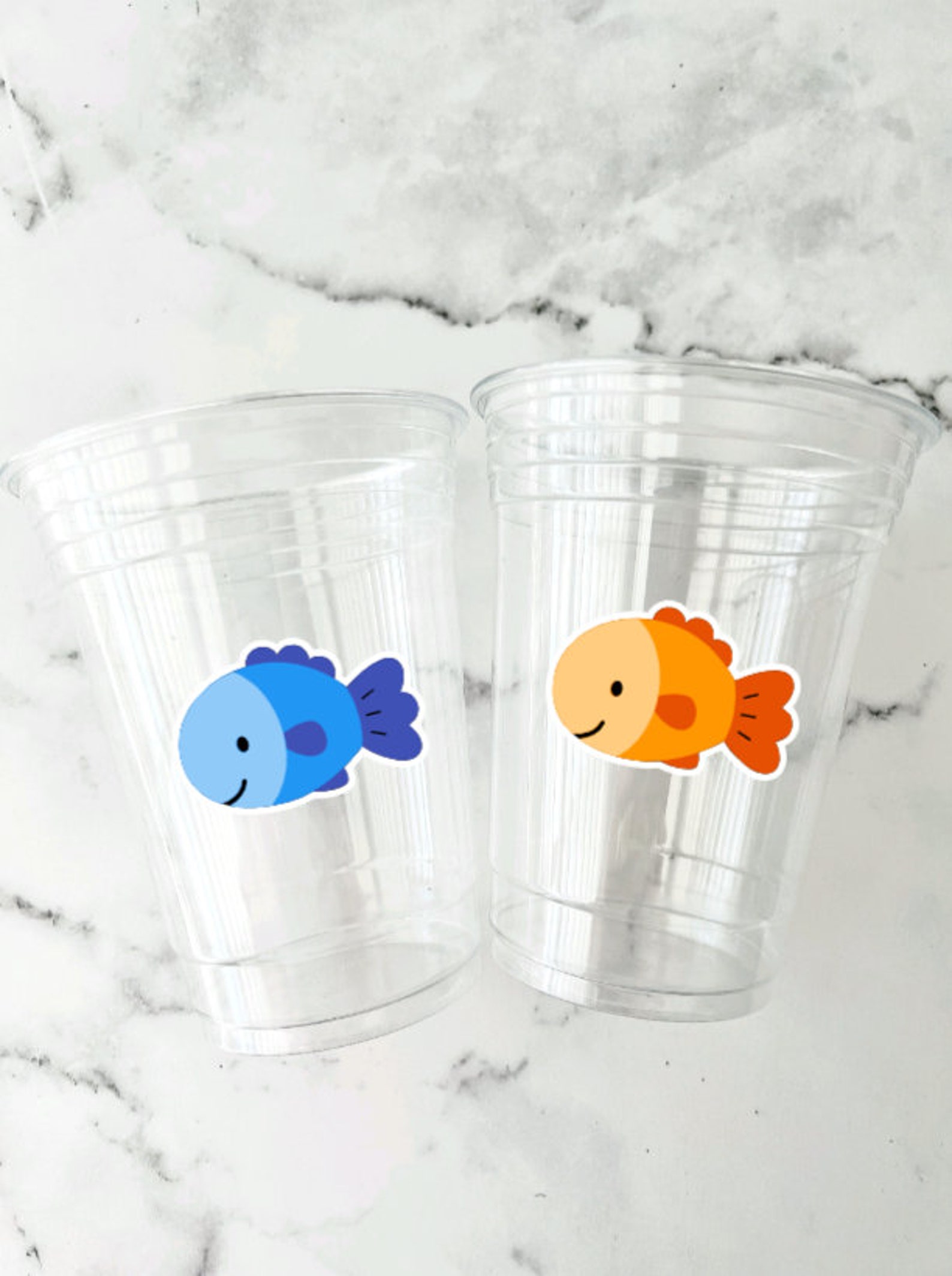 Fishing Party Cups- Milestone Birthday Party First Birthday Bobbers - Etsy