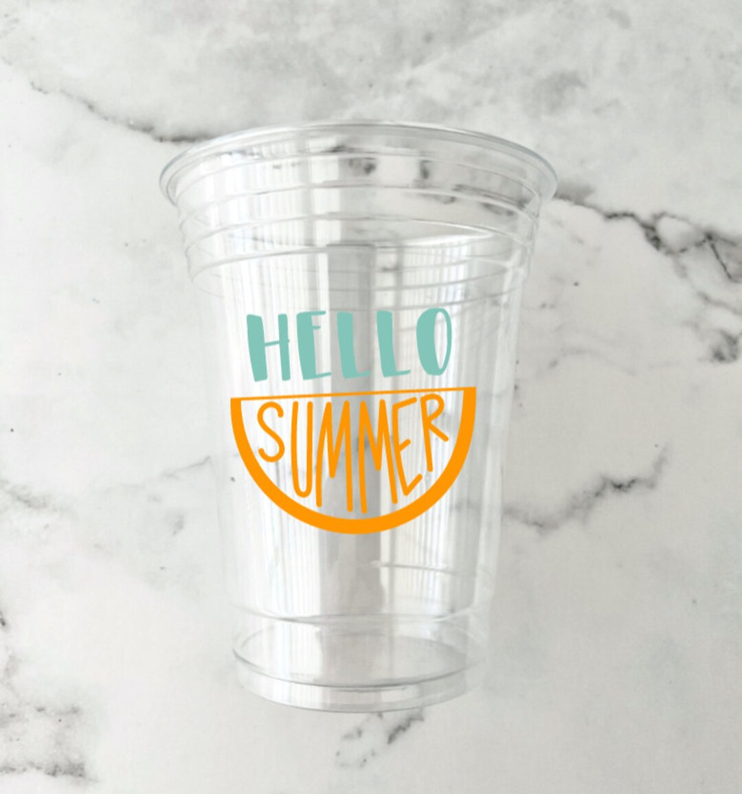 Summer Party Cups- Pool Party Cups - Etsy