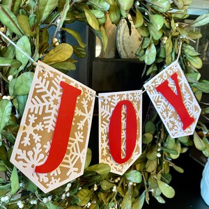 JOY Banner- Photo Prop, Christmas Party Decor - Etsy