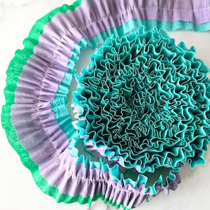 Mermaid Ruffled Crepe Paper Streamers- Party Decorations - Etsy
