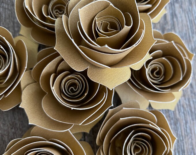 20 Pcs Rolled Flowers - Etsy