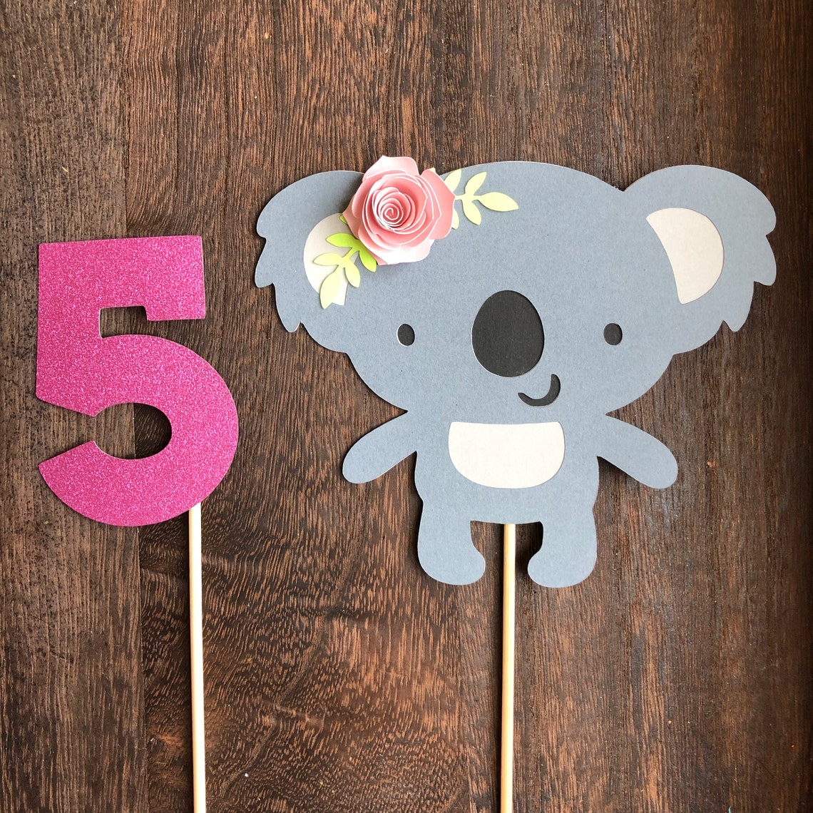 Koala Bear Cake Topper- ANY AGE - Etsy