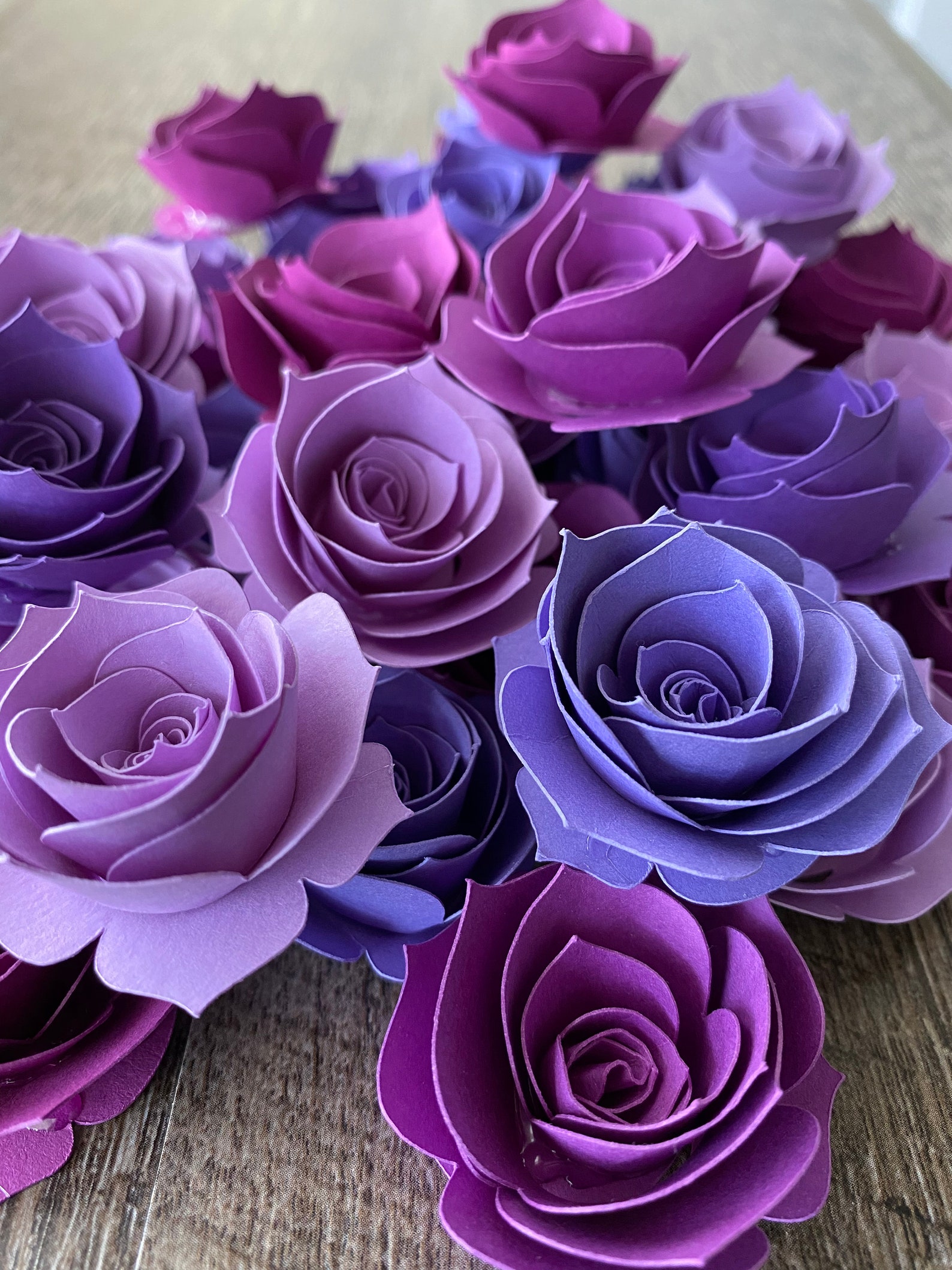 20 Pcs Rolled Roses - Etsy