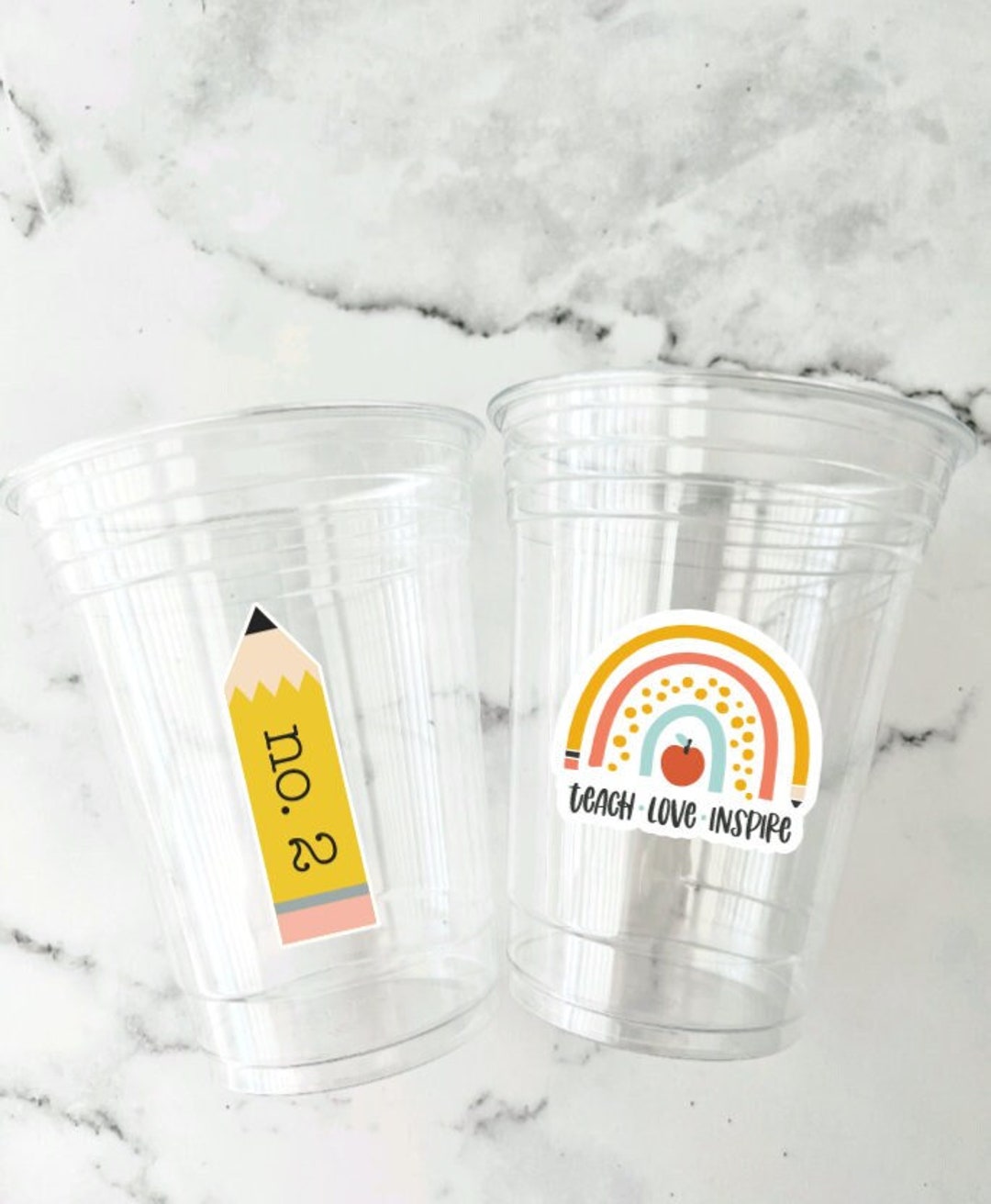 School Party Cups- Teacher Birthday Party Cups - Etsy
