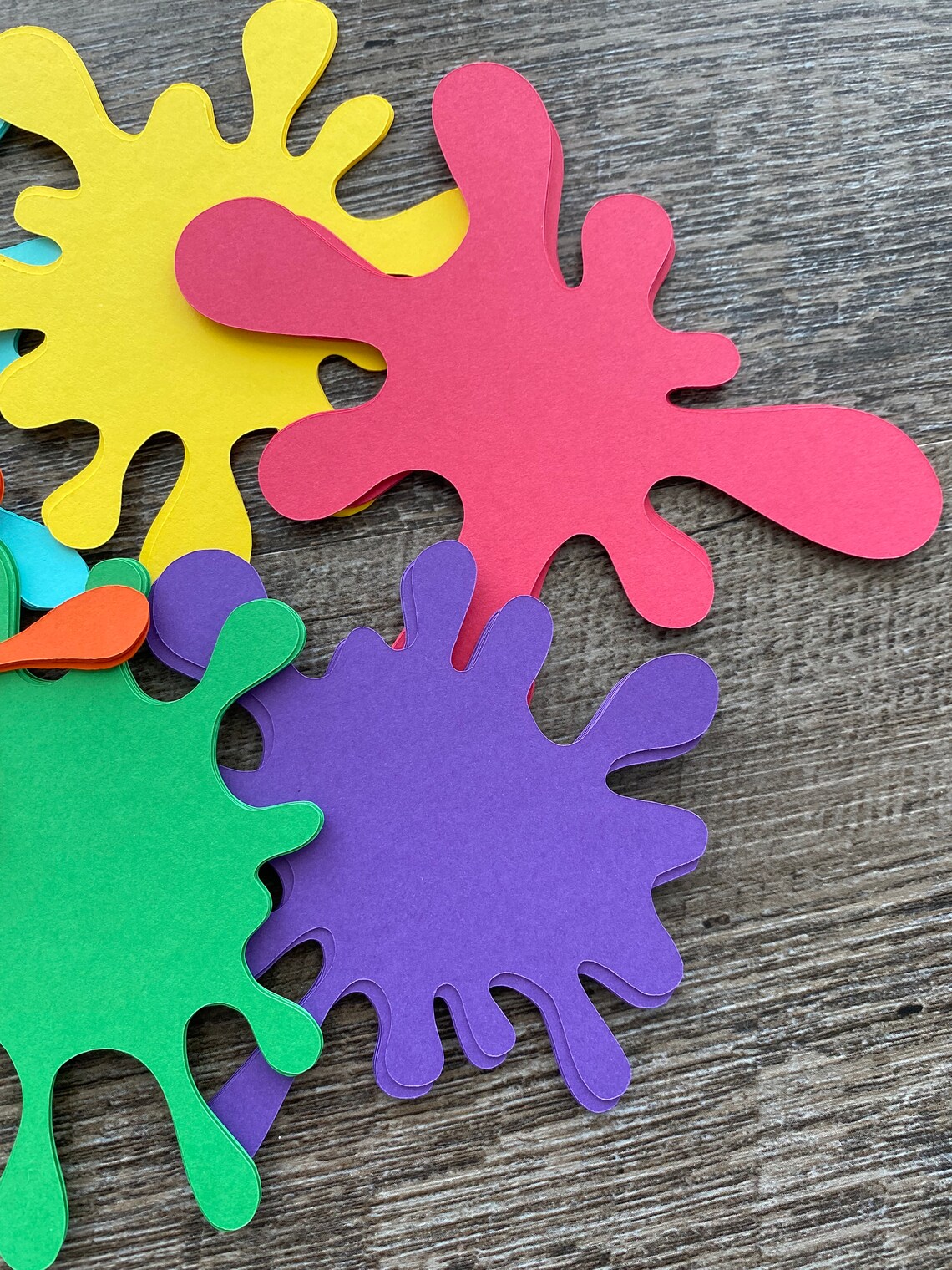 Art Party Confetti- Paint Splatter Table Decor, First Birthday, Art ...