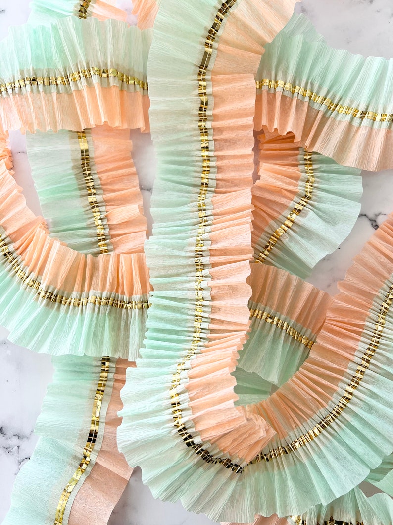 Ruffled Crepe Paper Streamers Party Decorations - Etsy