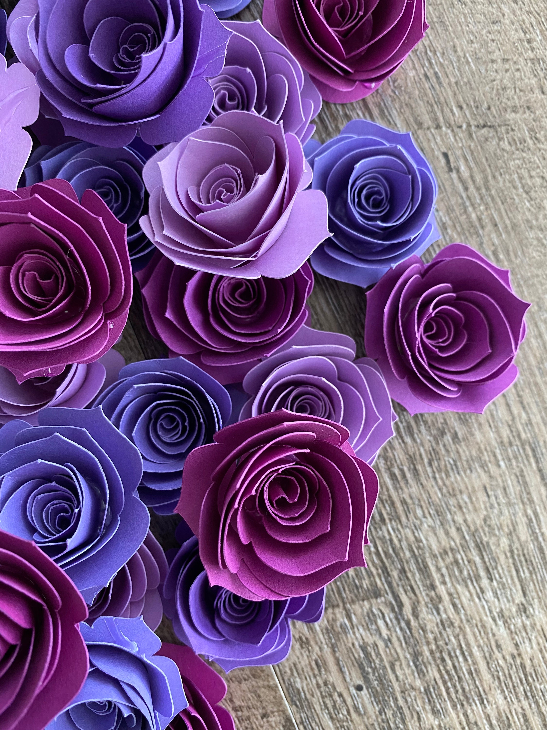 20 Pcs Rolled Roses - Etsy