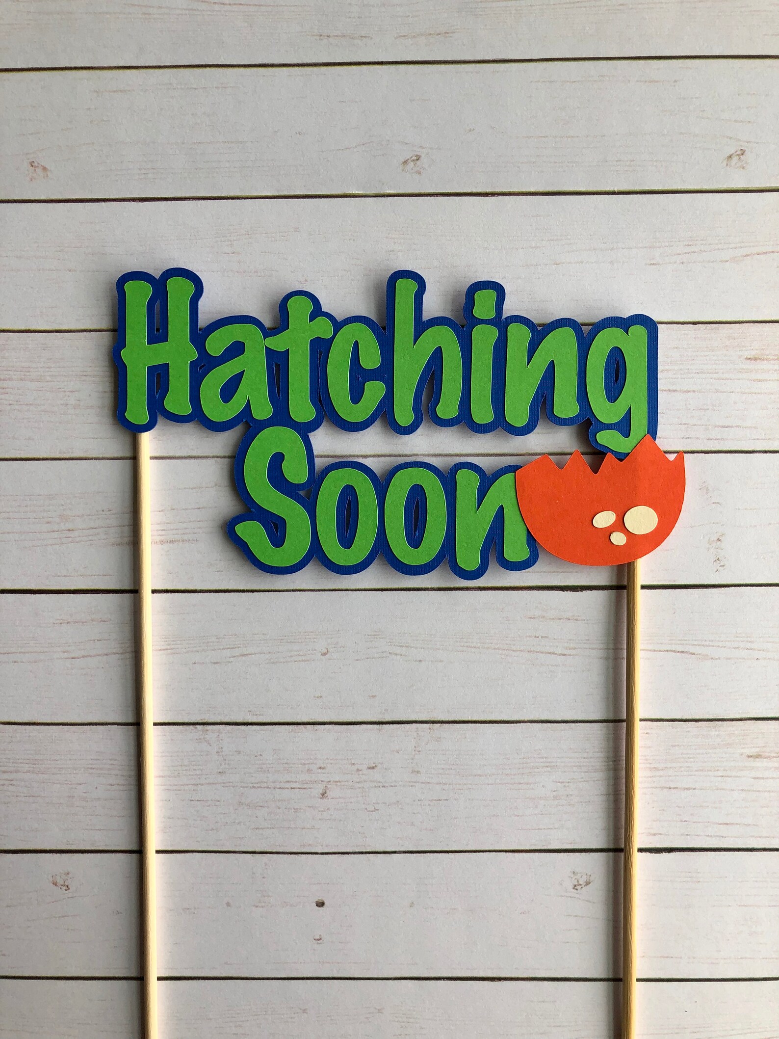 Hatching Soon Cake Topper Baby Shower Dinosaur Party | Etsy