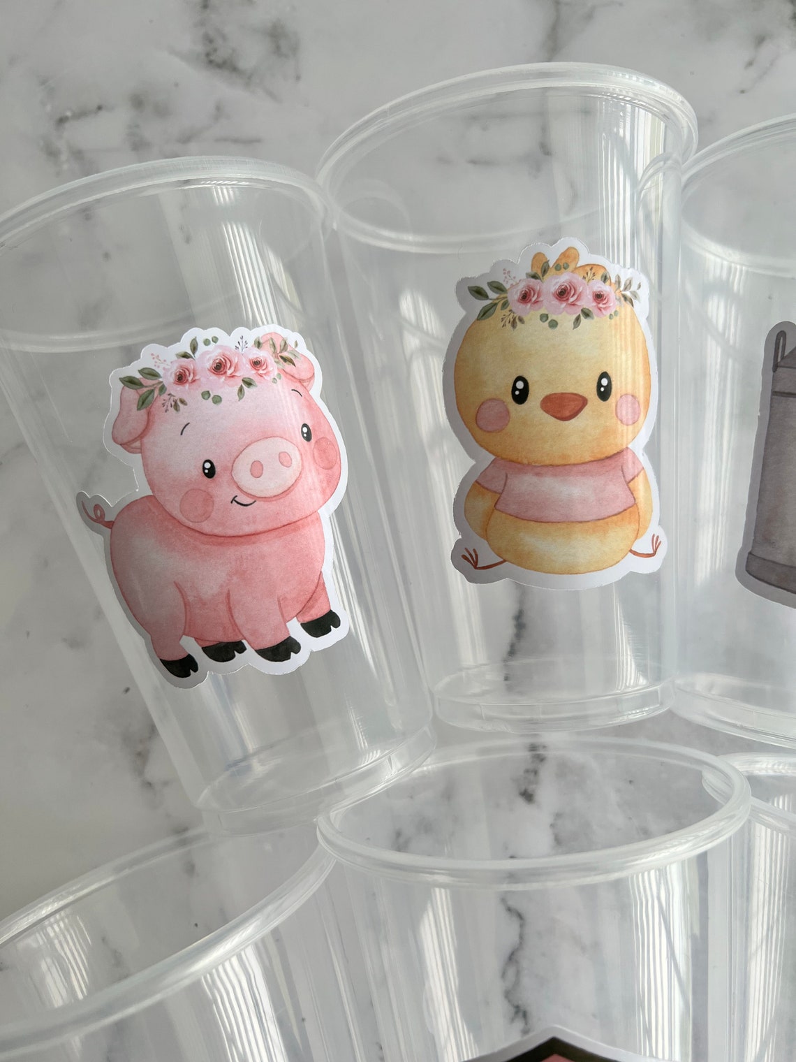 Disposable Farm Party Cups- Farm Cups Animals Farm Birthday Farm Baby ...
