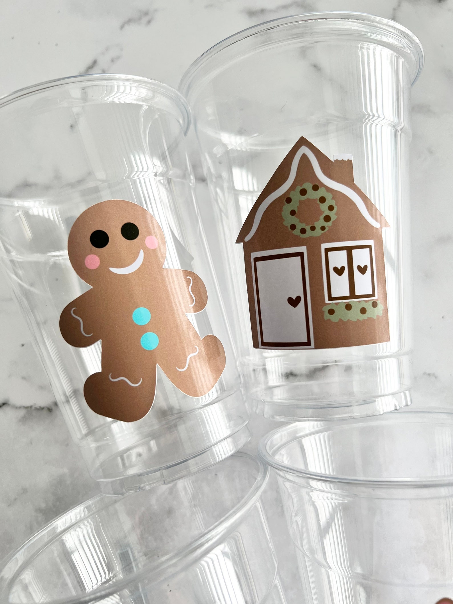 Disposable Gingerbread Party Cups Gingerbread Cups - Etsy