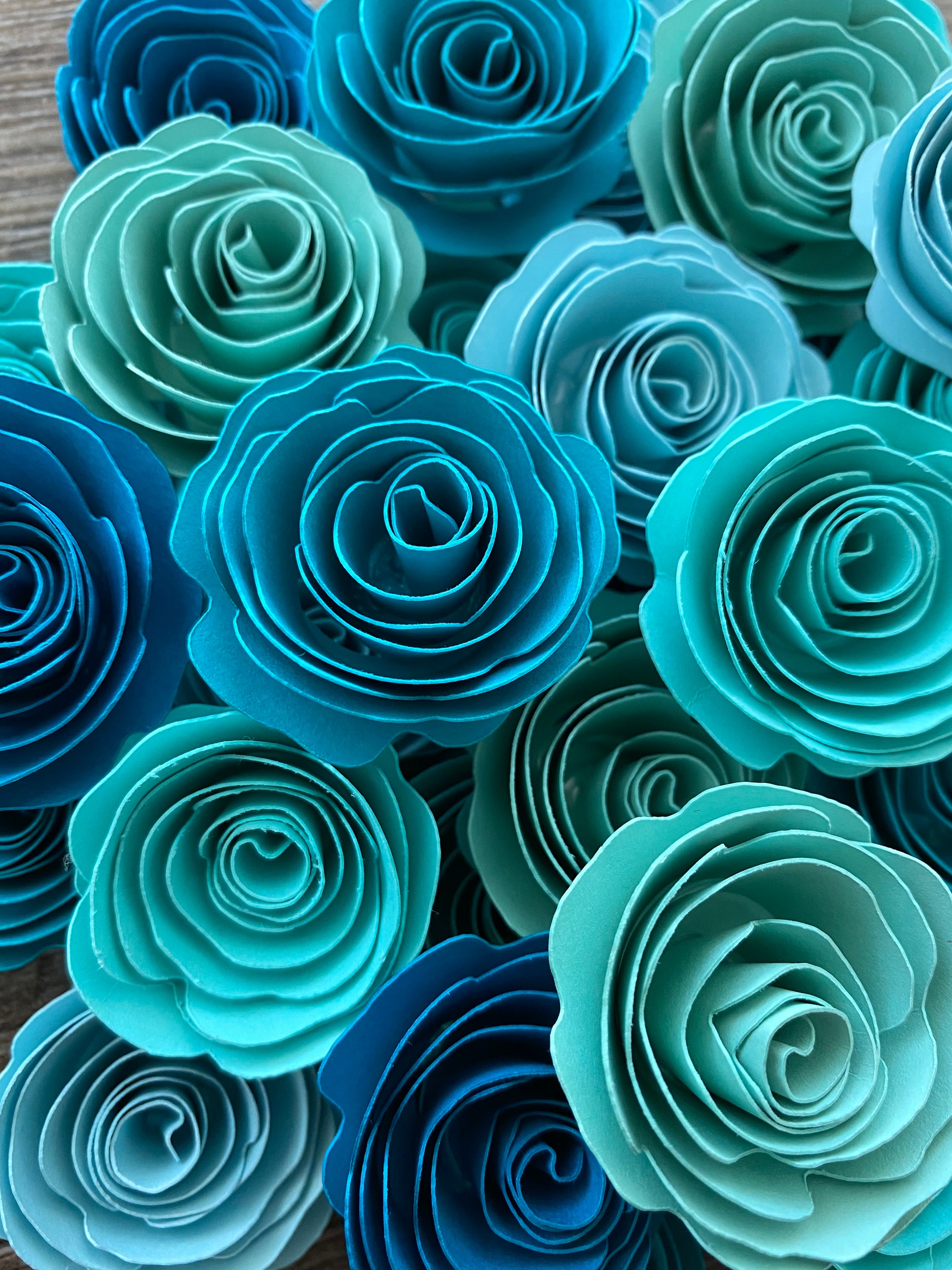 20 Pcs Rolled Flowers | Etsy