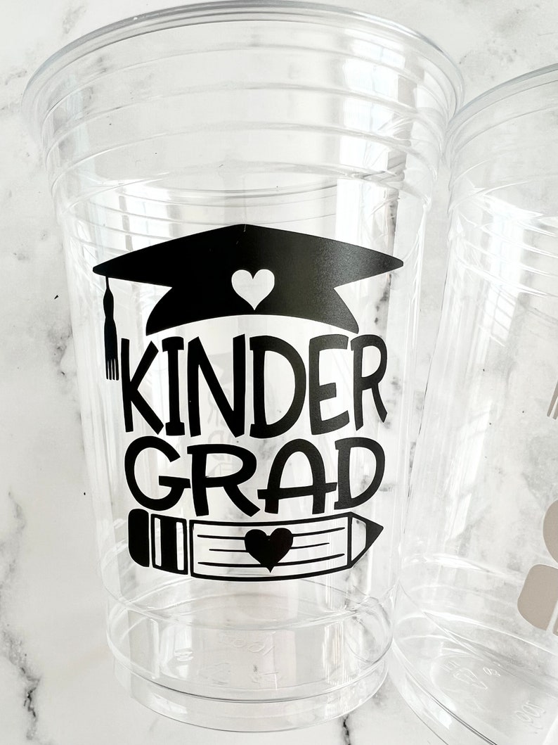 Kindergarten Graduation Disposable Cups Graduation Party - Etsy