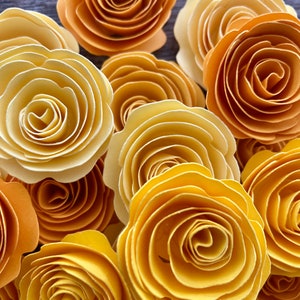 20 Pcs Rolled Flowers - Etsy