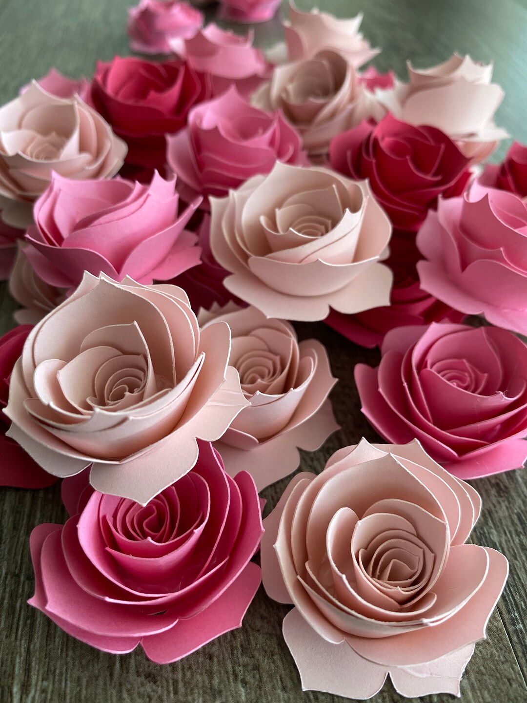 20 Pcs Rolled Roses - Etsy