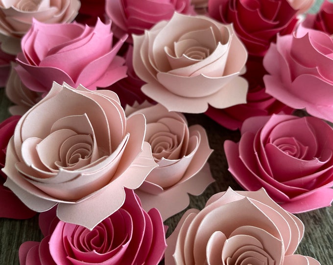 20 Pcs Rolled Flowers - Etsy