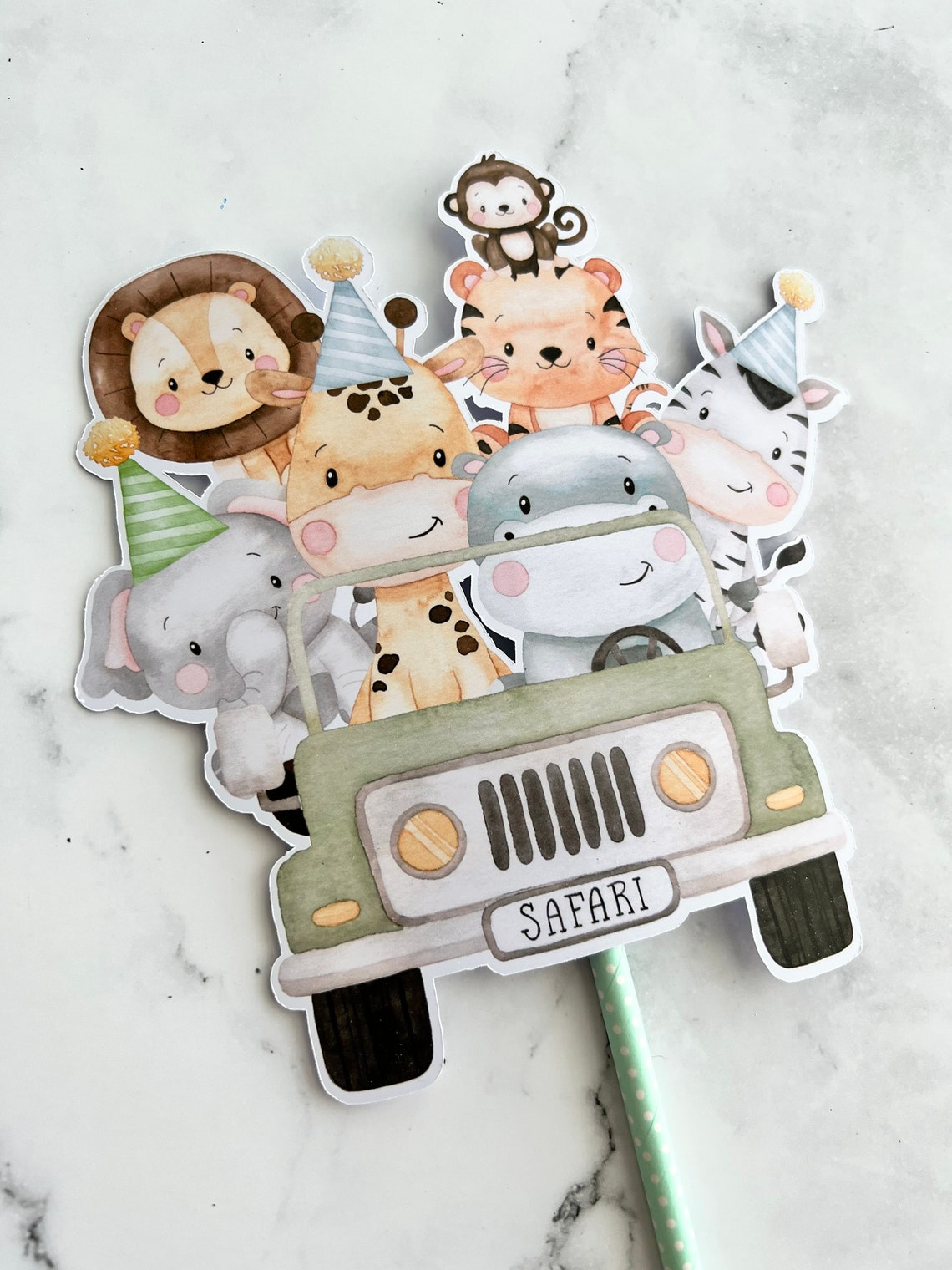 Safari Cake Topper Safari Cake Topper Safari Birthday Party - Etsy