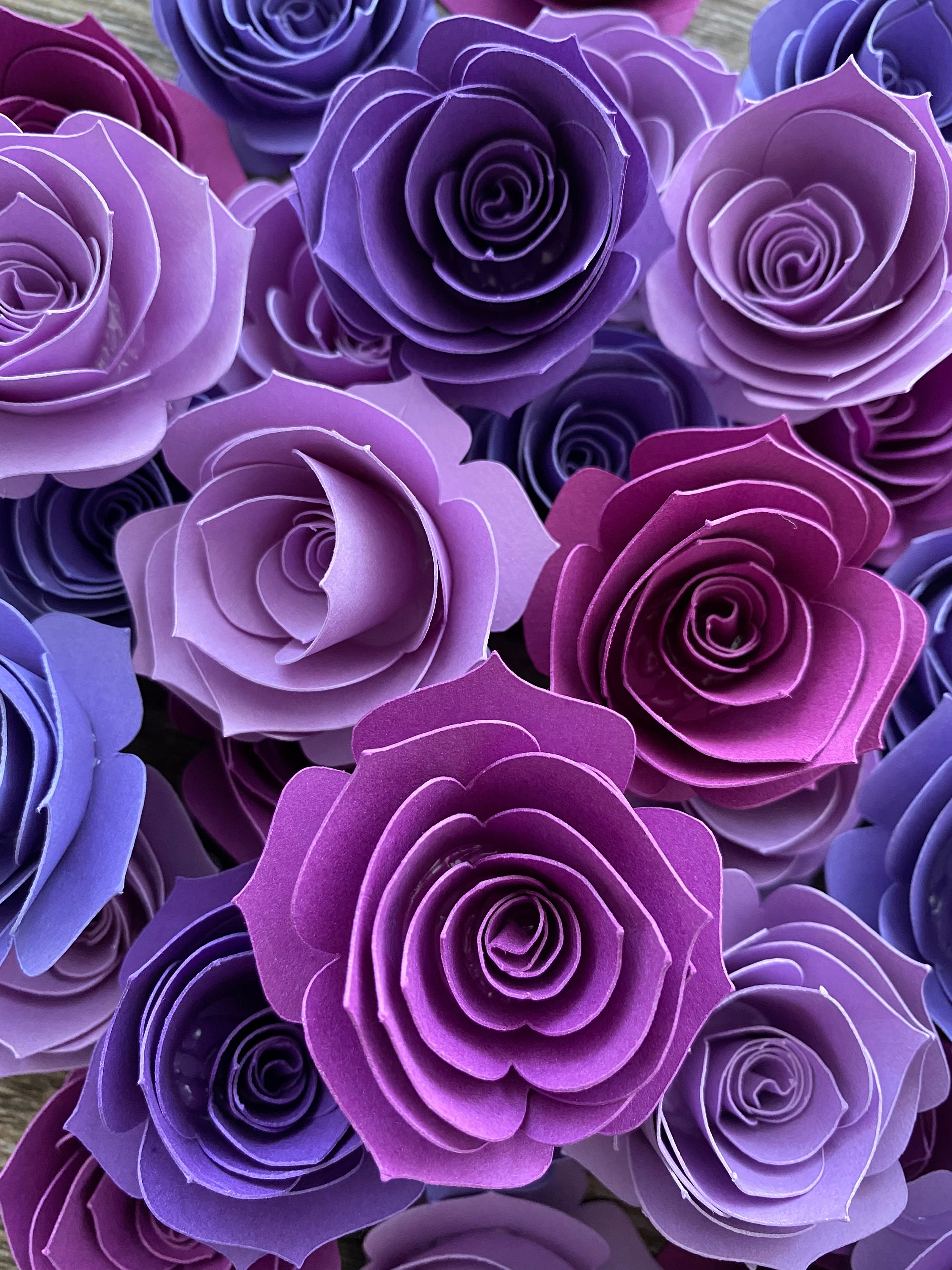 20 Pcs Rolled Roses - Etsy