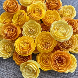 20 Pcs Rolled Flowers - Etsy