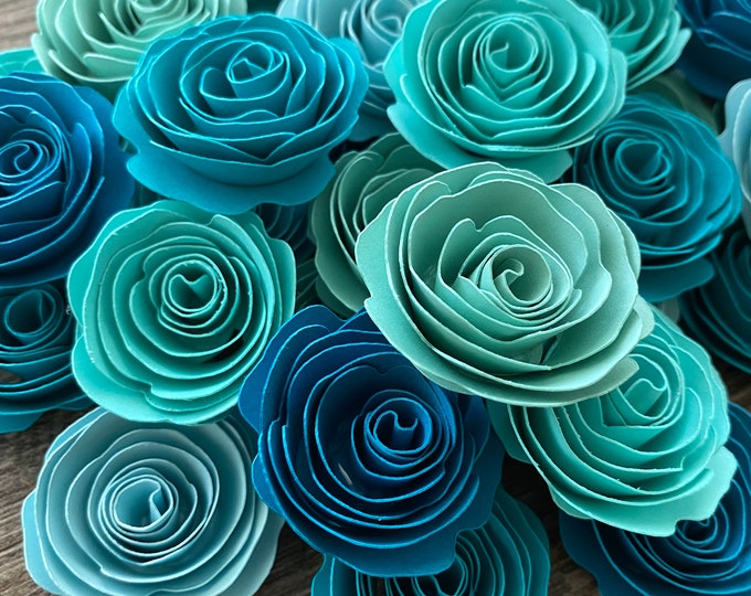 20 Pcs Rolled Flowers - Etsy