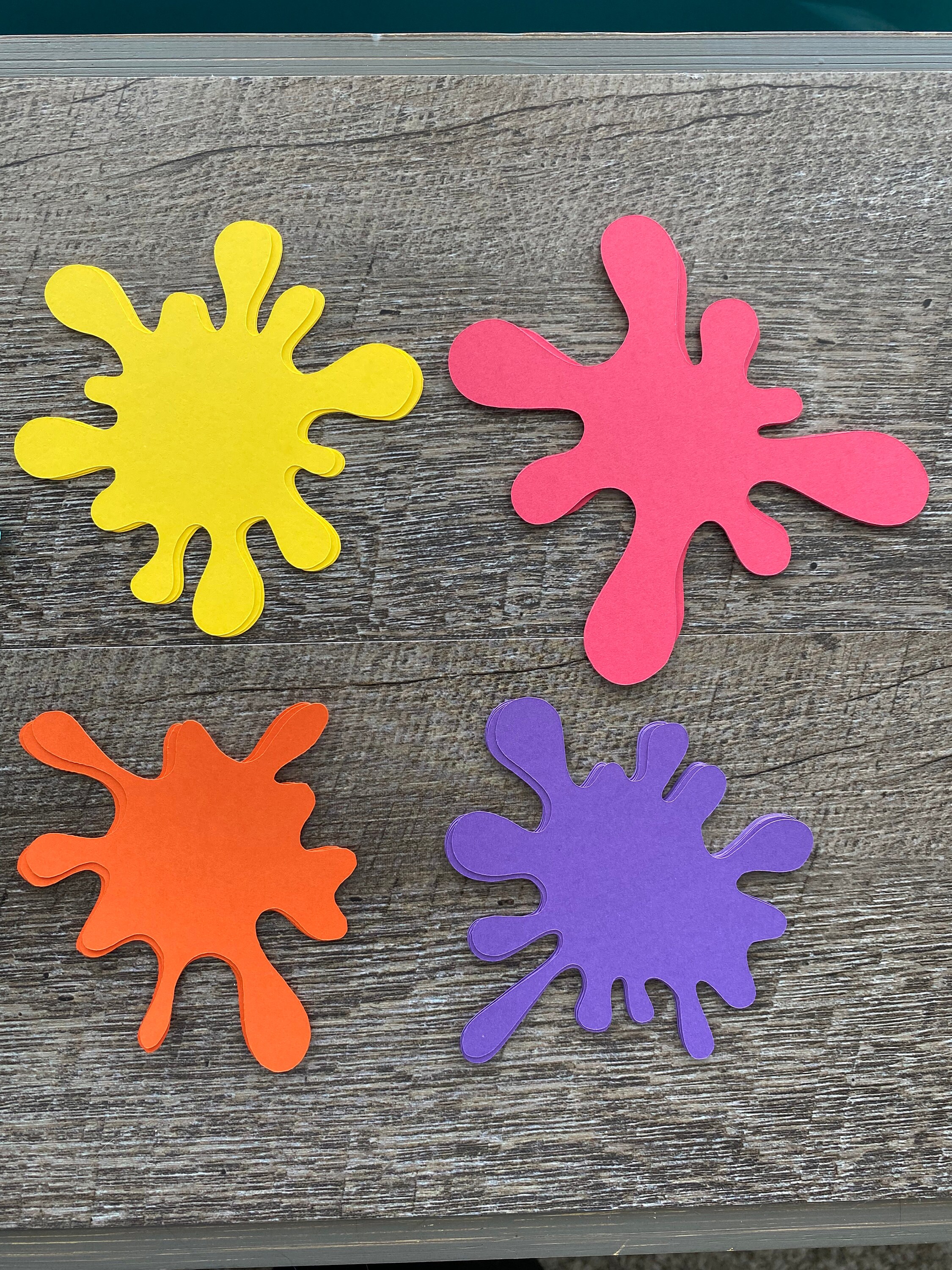 Art Party Confetti Paint Splatter Table Decor First | Etsy